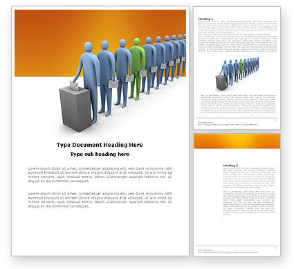 Election Word Templates Design, Download now | PoweredTemplate.com
