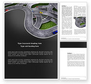 Templat PowerPoint Persimpangan Jalan Raya, Gambar Latar | 03837 ...