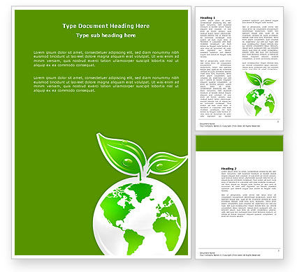 Green Word Templates Design, Download now | PoweredTemplate.com