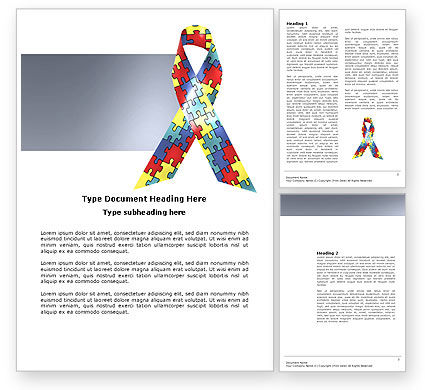 Autism Awareness Ribbon - Free Presentation Template for Google Slides ...