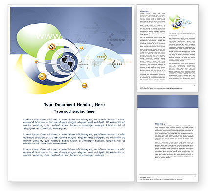 614 Free Network Word Templates | PoweredTemplate.com