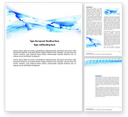 World Frontline Word Template 04155 | PoweredTemplate.com