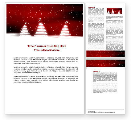 Fir Tree Word Templates Design, Download now | PoweredTemplate.com