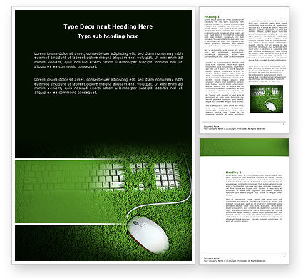 283 Free Green Technology Word Templates | PoweredTemplate.com