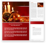 Templat PowerPoint Dekorasi Natal Dan Lilin, Gambar Latar | 04211 ...