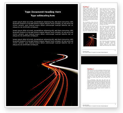 Highway Word Templates Design, Download now | PoweredTemplate.com