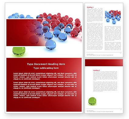 Orbs Word Templates Design, Download now | PoweredTemplate.com