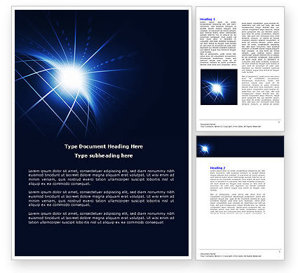 Solar Word Templates Design, Download now | PoweredTemplate.com