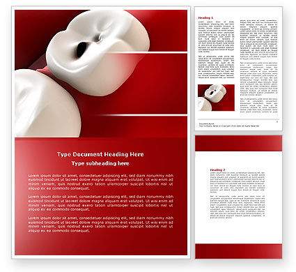 Caries Word Template 04322 | PoweredTemplate.com
