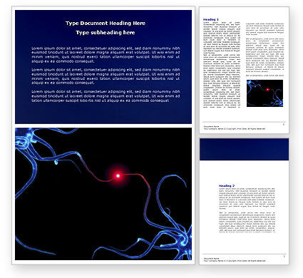 Neurocomputing Word Templates Design, Download now | PoweredTemplate.com