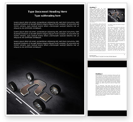 New Automobile Inventions Word Template 04382 | PoweredTemplate.com