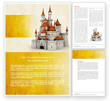 Plantilla De Castillo Medieval