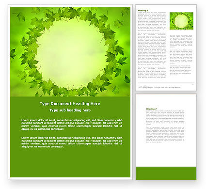 Green Word Templates Design, Download now | PoweredTemplate.com