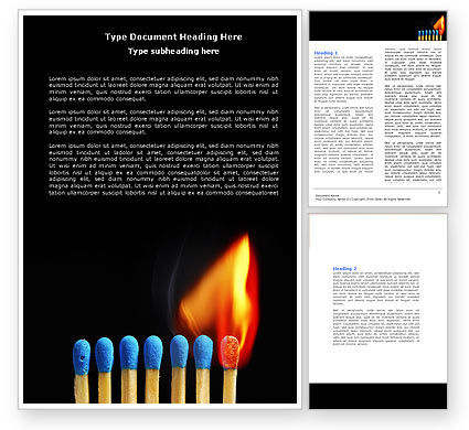 Match Word Template 04453 | PoweredTemplate.com