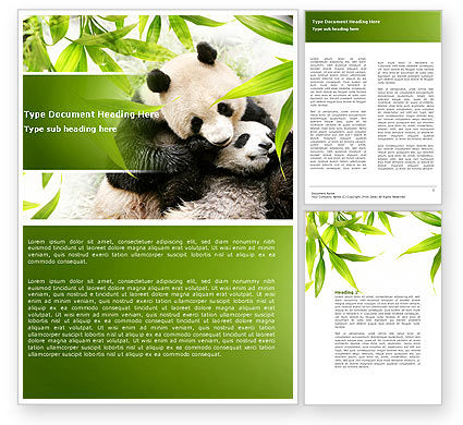 Panda Word Template 04479 | PoweredTemplate.com