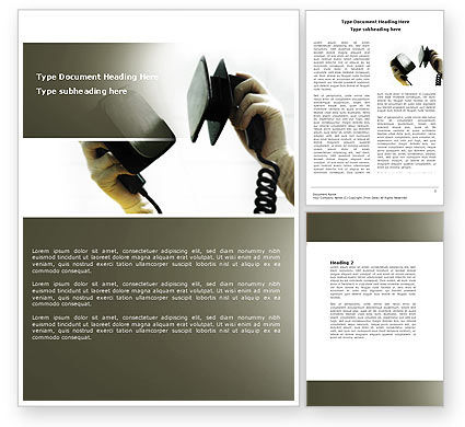 Defibrillator Word Template 04487 | PoweredTemplate.com