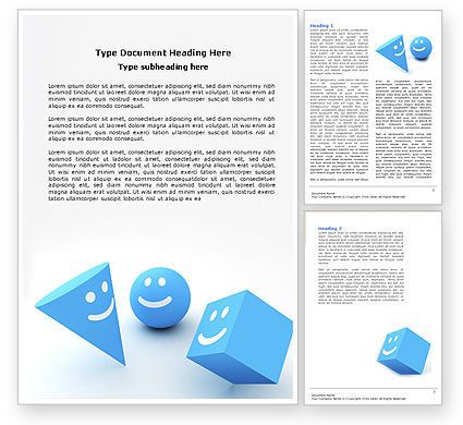 Smiles Word Templates Design, Download now | PoweredTemplate.com