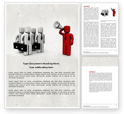 Commander Word Template 04506 | PoweredTemplate.com