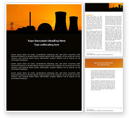 Nuclear Power Plant Brochure Template Design and Layout, Download Now ...