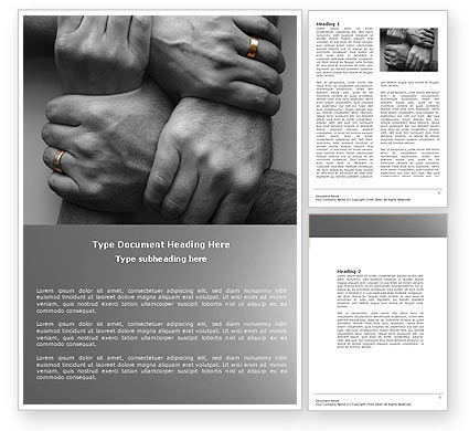 Family Support Word Template 04693 | PoweredTemplate.com