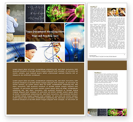 Physics Word Templates Design, Download now | PoweredTemplate.com
