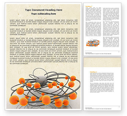 Plantilla de Word - modelo 3d | 04735 | PoweredTemplate.com