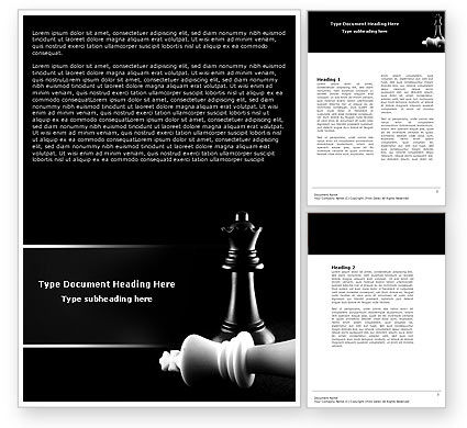 Checkmate Word Template 04754 | PoweredTemplate.com