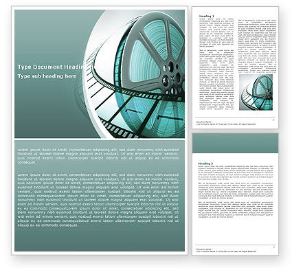 Film Reel Word Template 04827 | PoweredTemplate.com