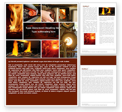 Metallurgy Word Template 04835 | PoweredTemplate.com