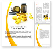 Capsules Flyer Template, Background in Microsoft Word, Publisher and ...
