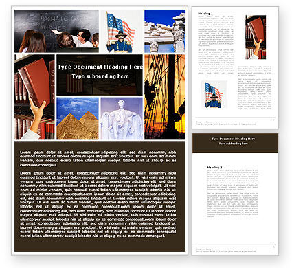 History Word Templates Design, Download now | PoweredTemplate.com