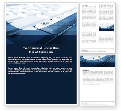 Blue White Word Templates Design, Download now | PoweredTemplate.com