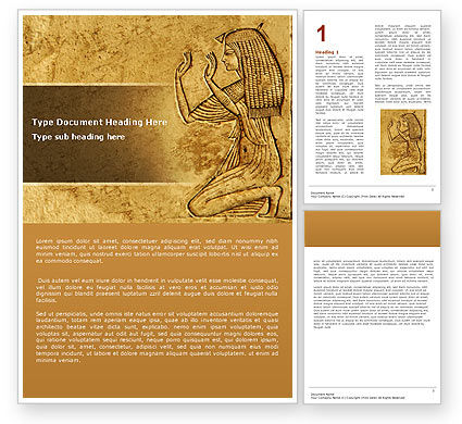 Egyptian Engraving Brochure Template Design and Layout, Download Now ...