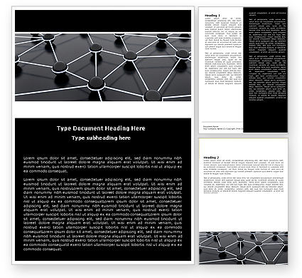 Particles Word Template 04977 | PoweredTemplate.com