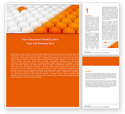 Stand Apart Word Template 04993 | PoweredTemplate.com