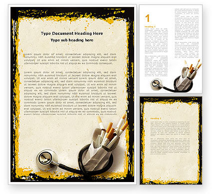 7 Gratis sigaret roken Word-sjablonen | PoweredTemplate.com