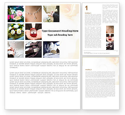 Desain Templat Word Bunga Pernikahan, Download Sekarang ...