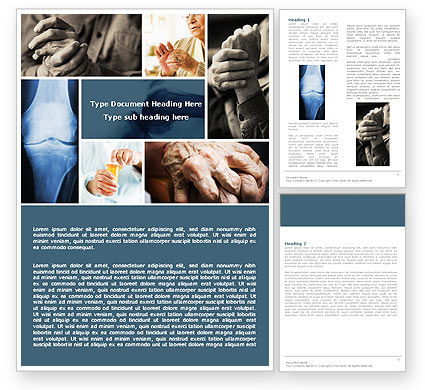 Wrist Joint Word Templates Design, Download now | PoweredTemplate.com