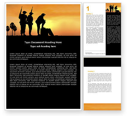 Military Word Templates Designs, Download now | PoweredTemplate.com