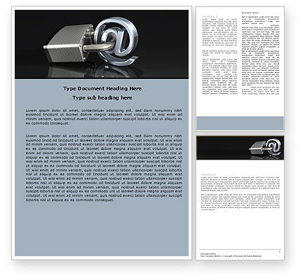 Secure Word Templates Design, Download now | PoweredTemplate.com