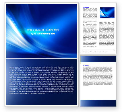 Blue Theme Word Templates Design, Download now | PoweredTemplate.com