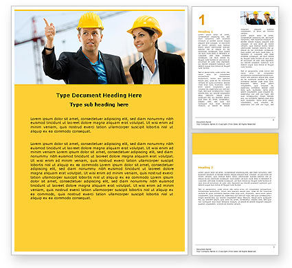 Building Engineers Word Template 05224 | PoweredTemplate.com