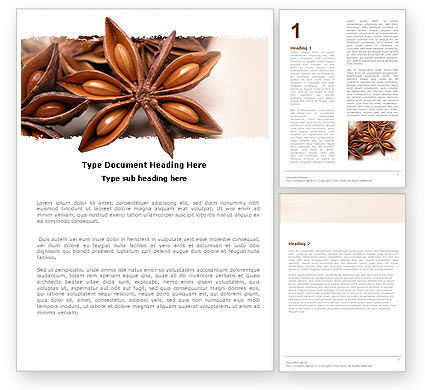 Free Anise Word Template 05274 | PoweredTemplate.com