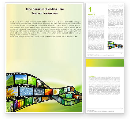 Science Word Templates Design, Download now | PoweredTemplate.com