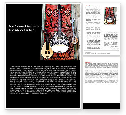 11 Free Musical Instruments Word Templates | PoweredTemplate.com