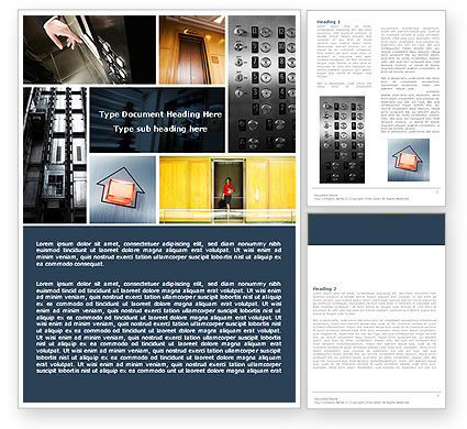 Hoist Word Template 05309 | PoweredTemplate.com