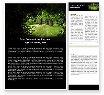 Forest Word Templates Design, Download now | PoweredTemplate.com