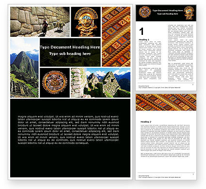 Plantilla de PowerPoint - civilización inca, fondos | 05422 ...