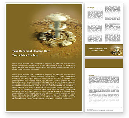 Plantilla de Word - explosión nuclear | 05426 | PoweredTemplate.com