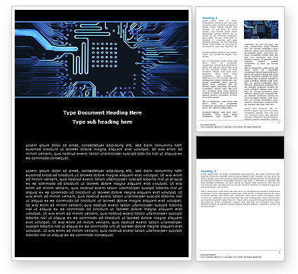 Cyber Security Word Templates Design, Download now | PoweredTemplate.com